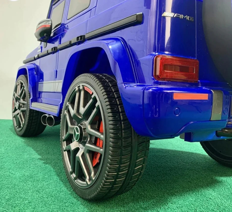 Mercedes G WAGON G63 AMG 12v kids ride on car - Blue – www.kidscarstore ...