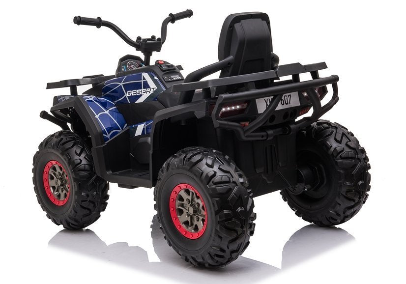 XMX607 Kids ride on Quad bike - Spider Blue – www.kidscarstore.co.uk