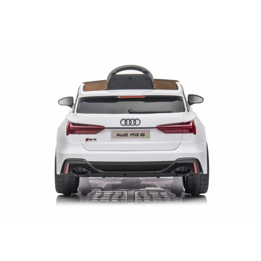 Audi RS6 Kids Ride on Sports Car with MP4 screen-White – www ...