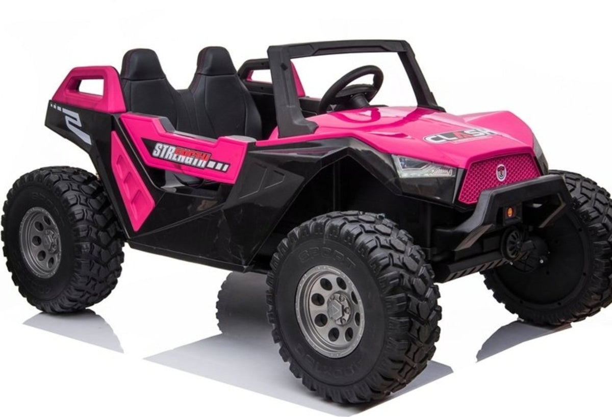 Clash Buggy 24v Extra Large 2 Seater Ride on- Pink – www.kidscarstore.co.uk
